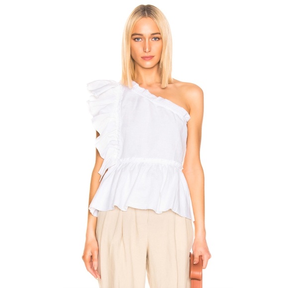 IRO | Tops | Revolve X Iro Plum Top In White | Poshmark